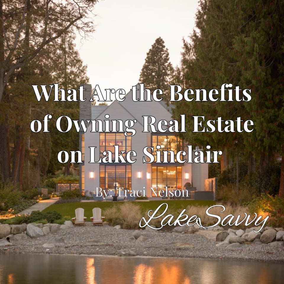 What Are the Benefits of Owning Real Estate on Lake Sinclair — By Traci ...