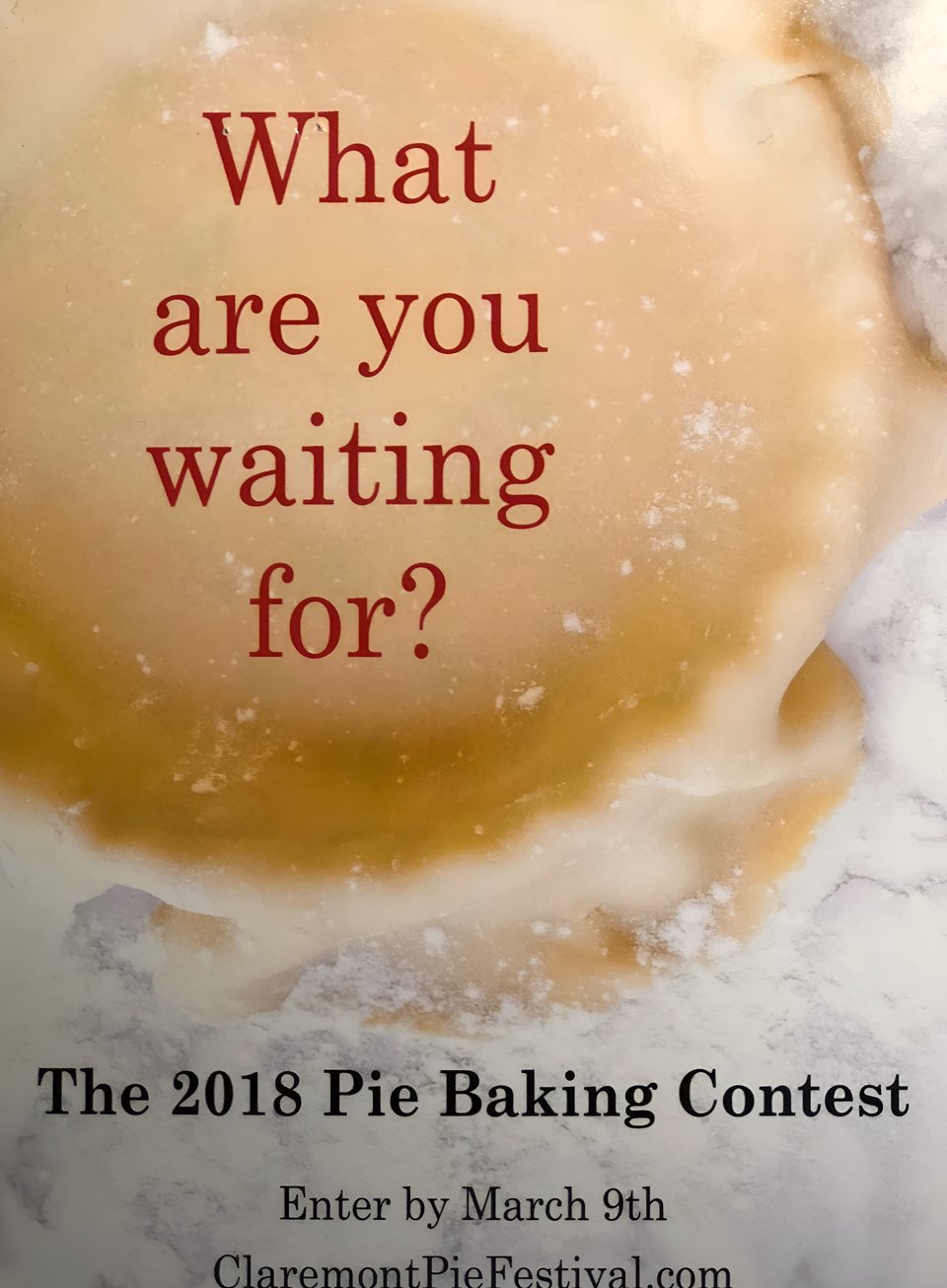 Claremont Pie Festival: Enter by March 9th!