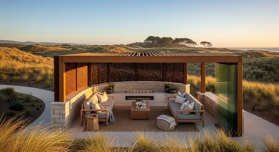 Wind-Smart Outdoor Living in Trilogy at Monarch Dunes
