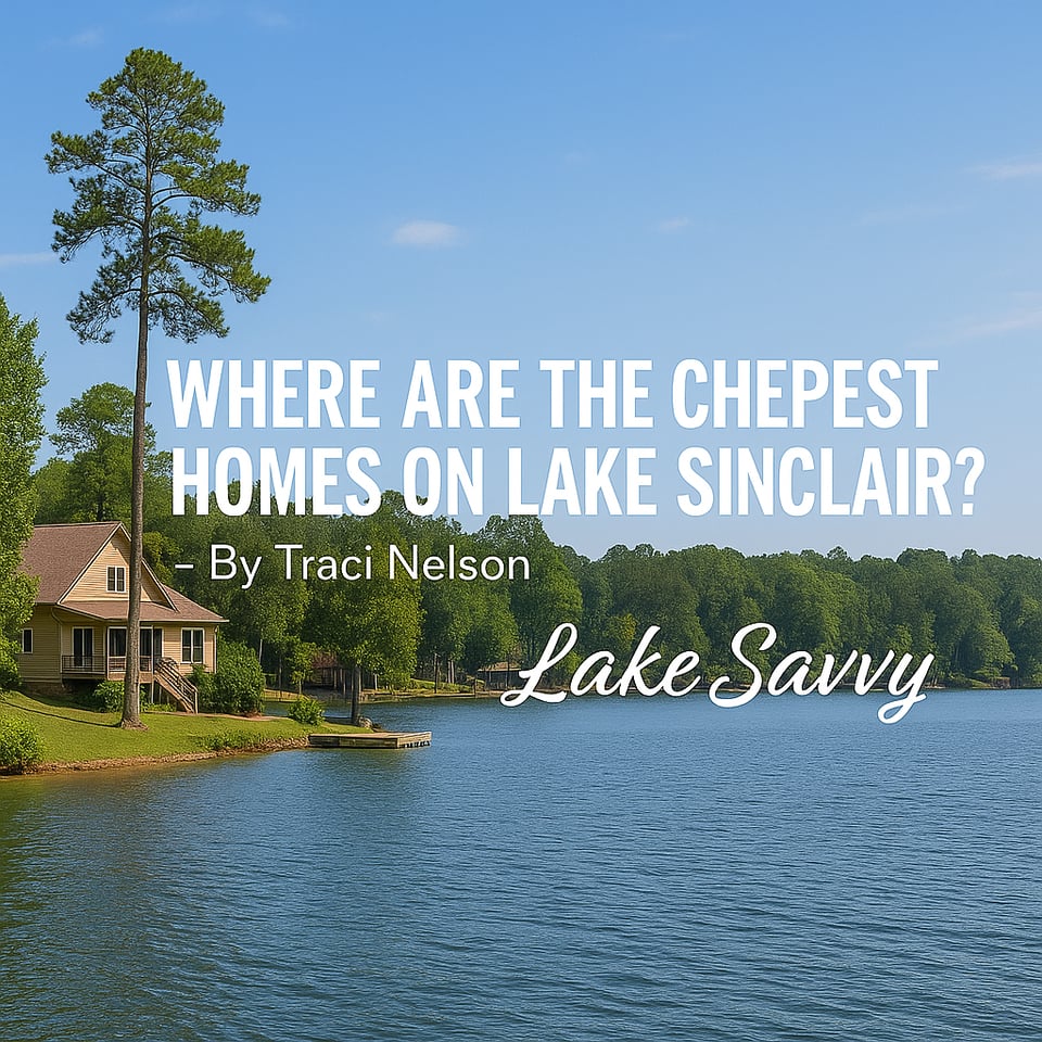 Where Are the Cheapest Lakefront Homes on Lake Sinclair? Hidden Gems ...