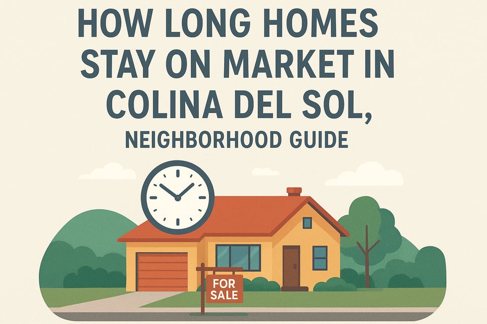 How long homes stay on market in – Colina del Sol, Neighborhood Guide
