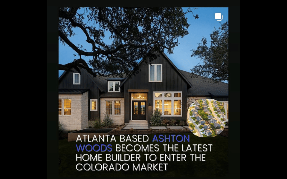 Exciting News: Ashton Woods is Now Building in Colorado!