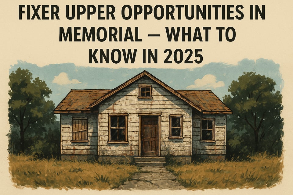 Fixer uppers in Opportunities in Memorial, What to Know in 2025