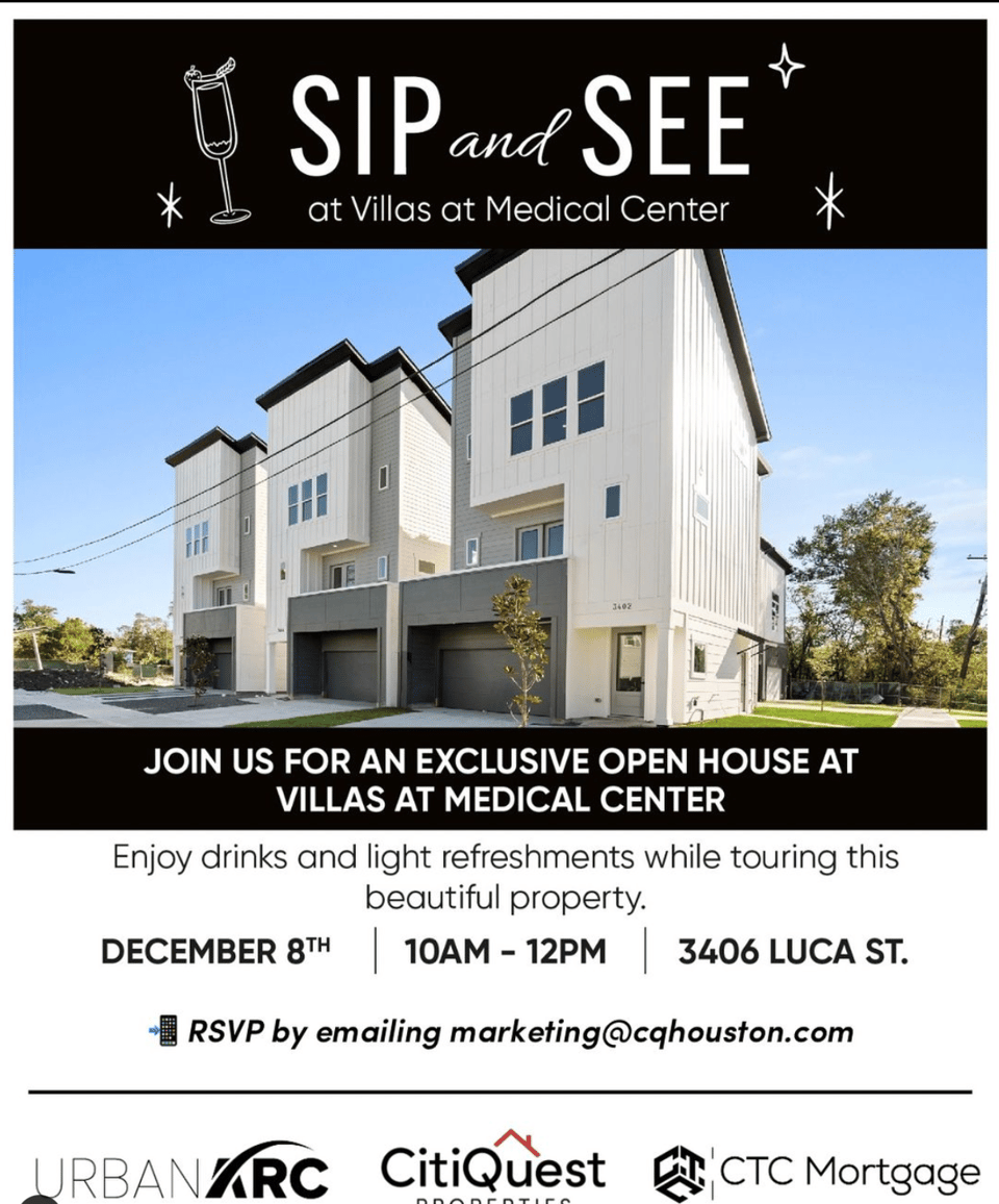 Sip and See at Villas At Medical Center | CitiQuest Properties