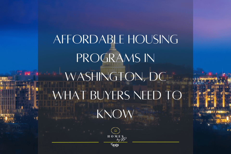 Housing Programs in DC. Assistance programs to buy houses. Washington DC