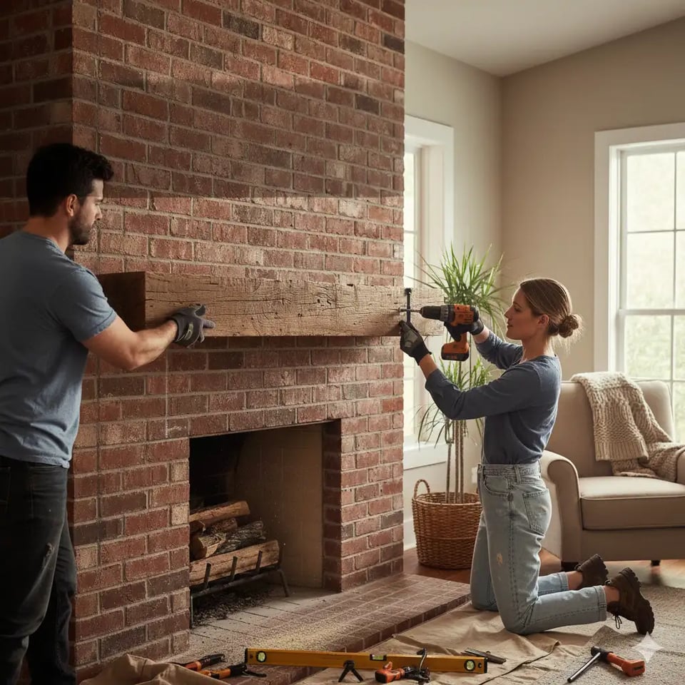 Installing a Wood Mantel on Brick: Quick and Safe DIY Guide