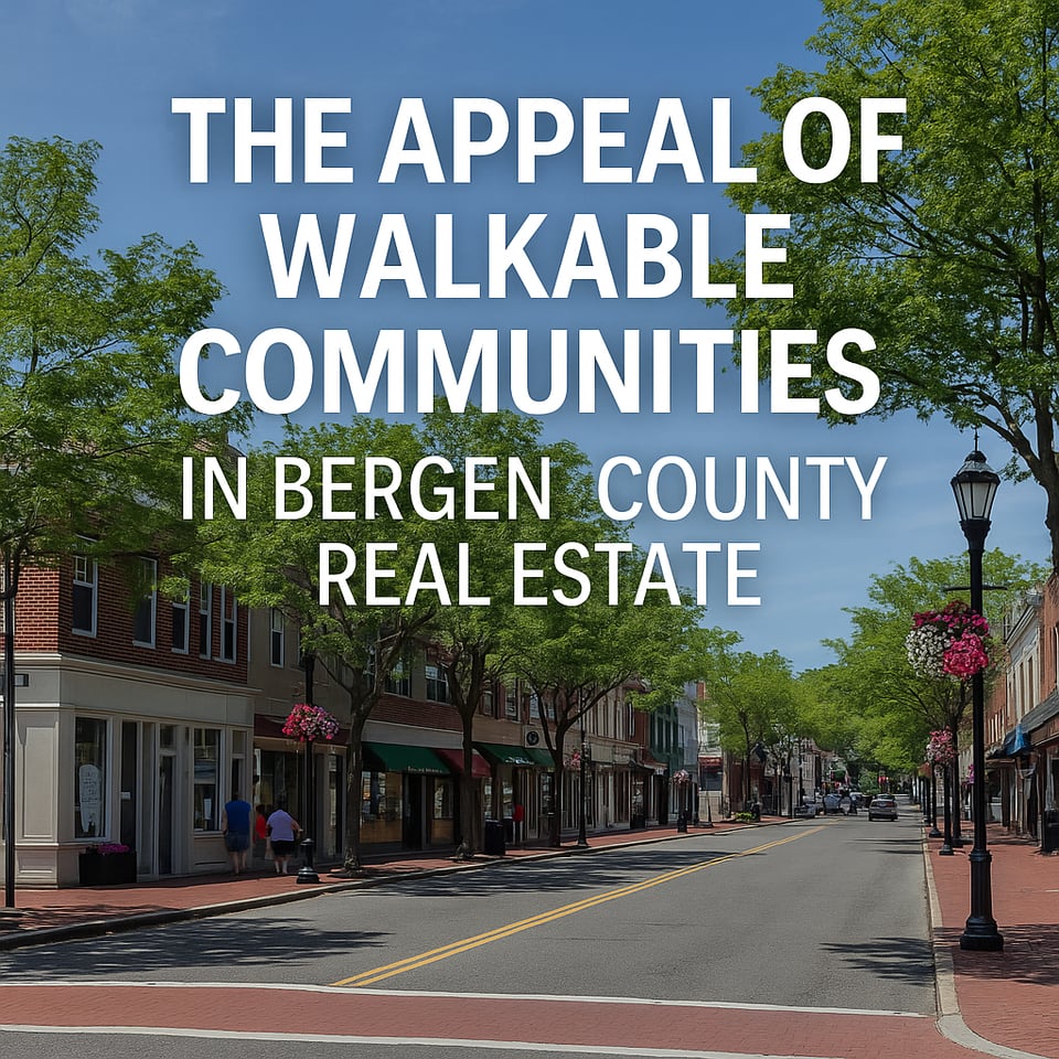 The Appeal of Walkable Communities in Bergen County Real Estate
