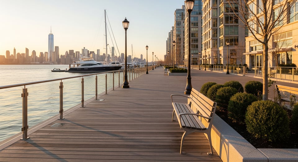 Hoboken Waterfront Walkway: Daily Life on the Edge