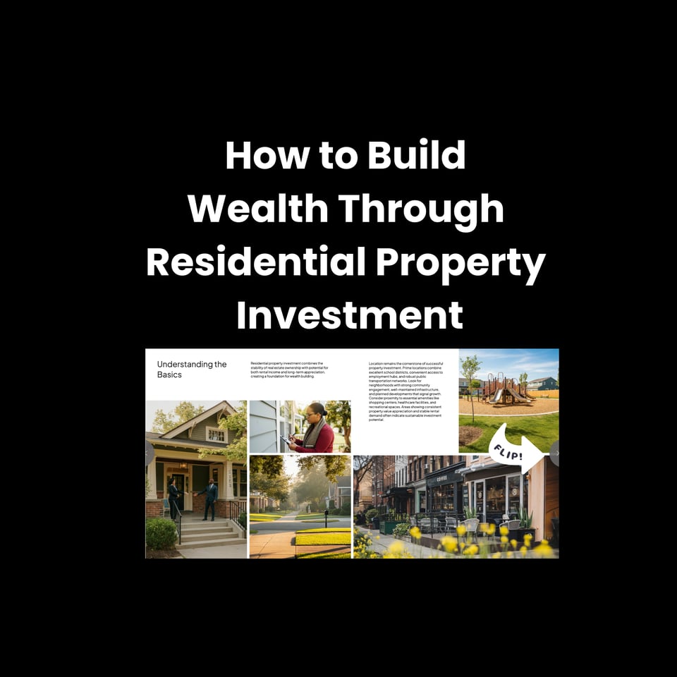 How to Build Wealth Through Residential Property Investment