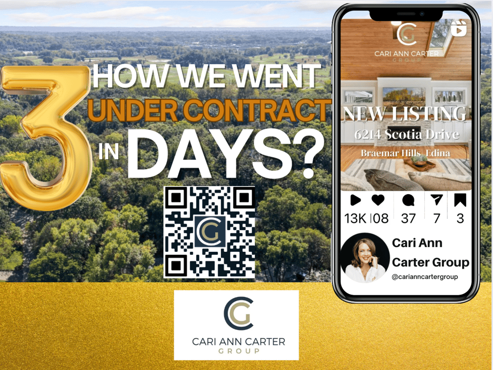 Under Contact in 3 days, Marketing, Sold| Cari Ann Carter group