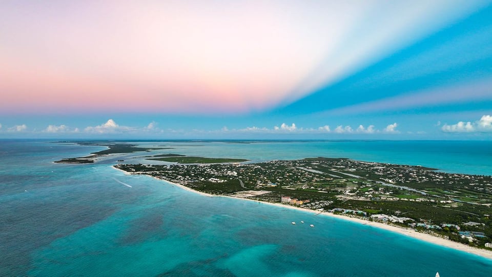 World Famous Grace Bay Beach in Turks and Caicos Islands