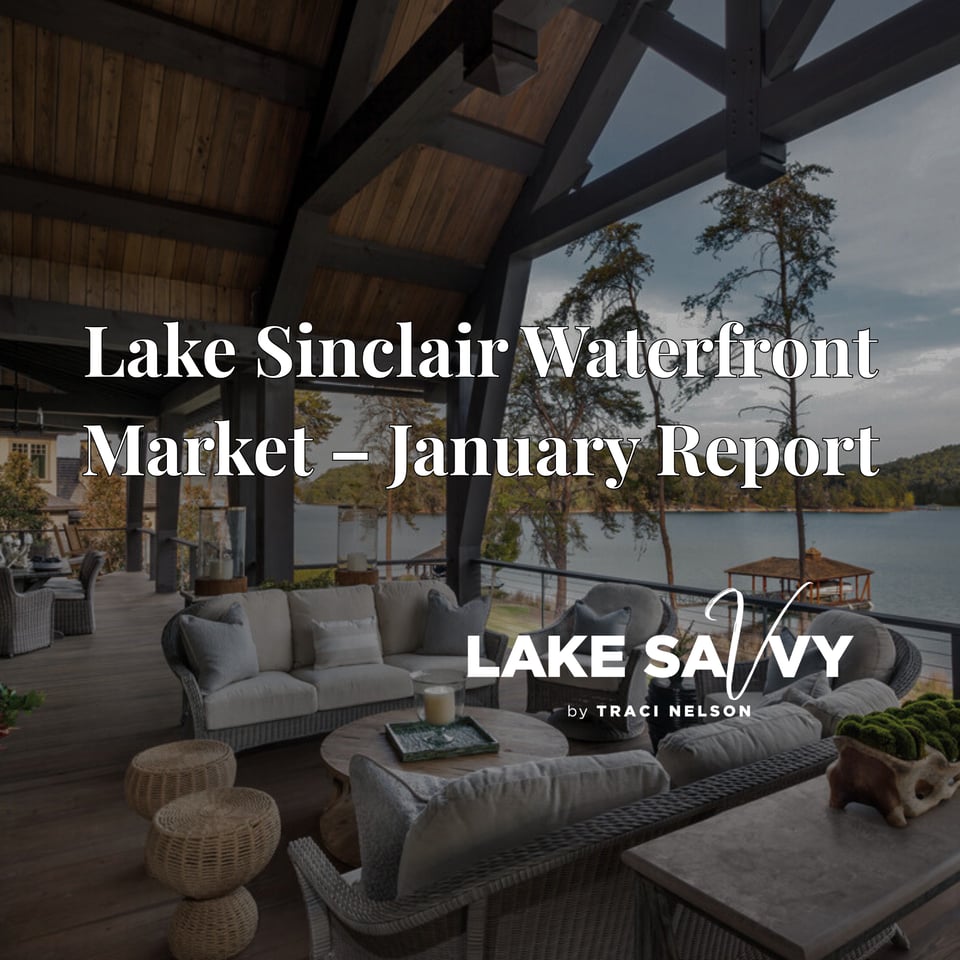 Lake Sinclair Waterfront Market – January Report