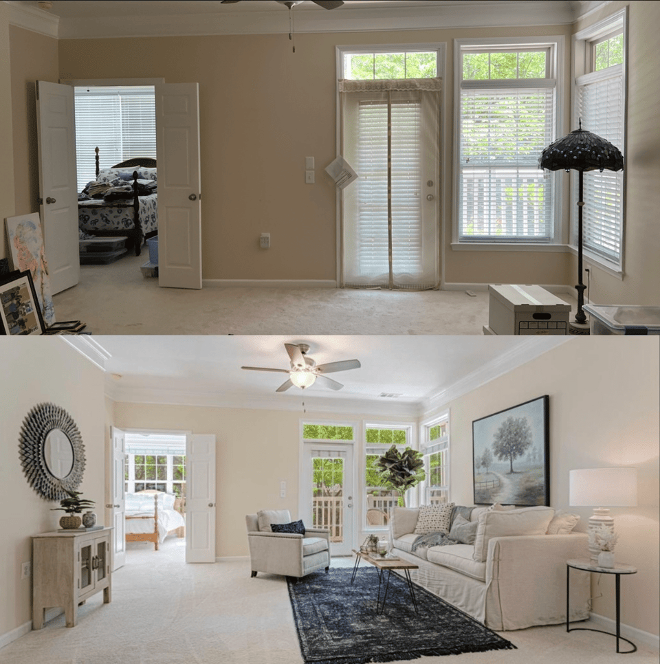 Home Staging Before And After | Leesburg Real Estate Experts | The Local Group