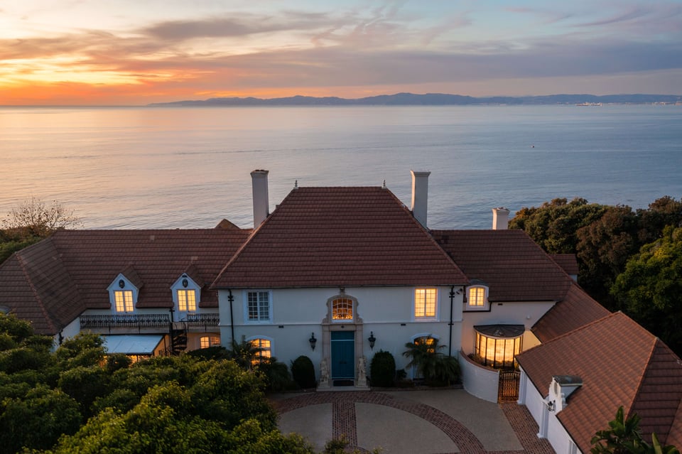 Historic Oceanfront Chateau by Gerard Colcord in Palos Verdes Estates ...