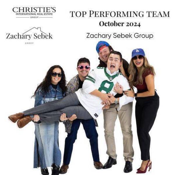 Zach Sebek's Team Top Performing Real Estate Team for October 2024
