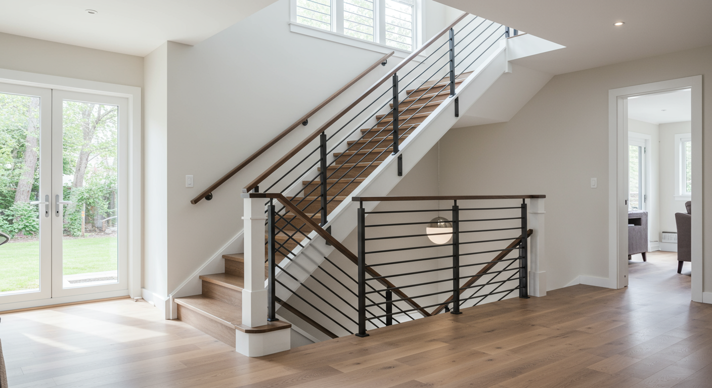 6 Railing Ideas That Give Visual Style to Your Stairs - Yvette Teng